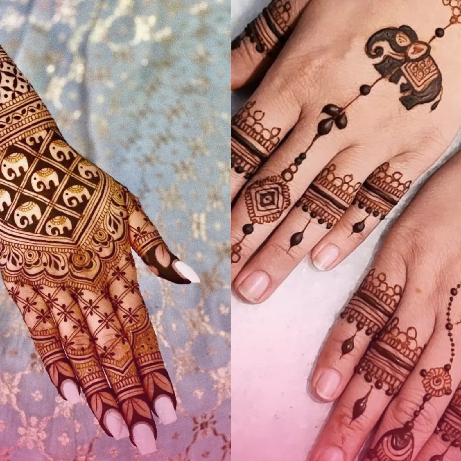 Elefanthode Henna Design Latest Reverse Style Elephant For Bridal